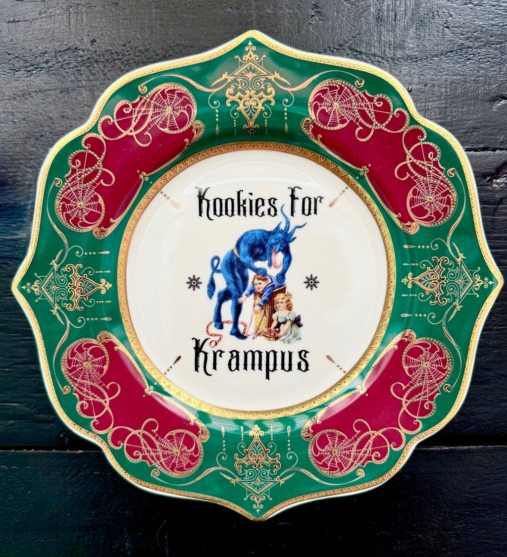 2025 Kookies for Krampus Salad Plate – Miss Havisham's Curiosities